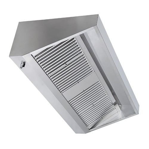 Pack Hotte inox Trapèze 3000×750 + Moteur 9/9 + variateur 6A – Hotte ...